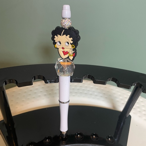 Hand Crafted | Office | Artisan Designed Beaded Pen Silicone Focal Bead ...